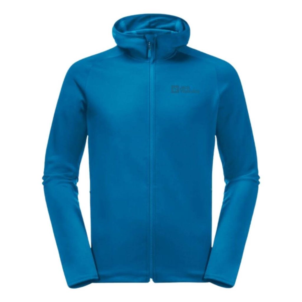 Køb Fleecejakke til herre - Jack Wolfskin Baiselberg Hooded FZ M - Blå ...