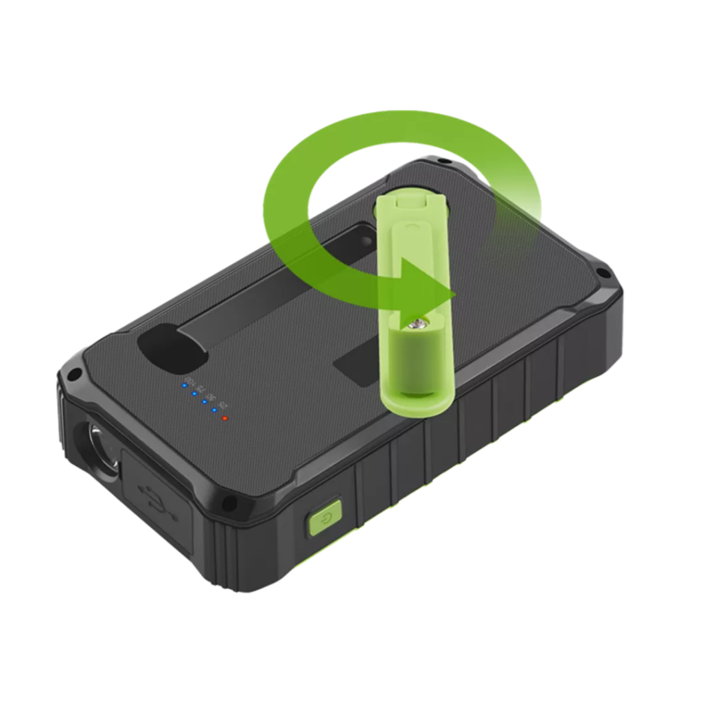 Køb Powerbank - 10.000 mah - Solceller og dynamo