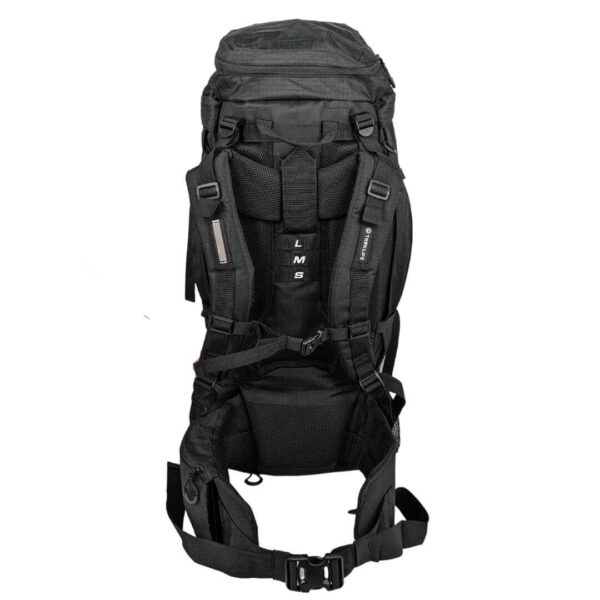 Køb Vandrerygsæk - Treklife Backpacker 65L - Sort hos Backpackerlife.dk