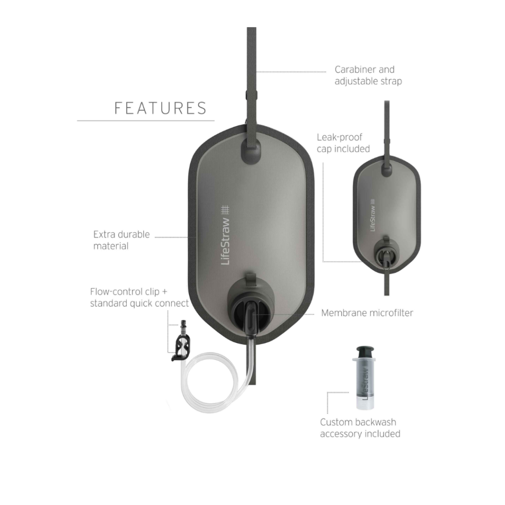 Køb Vandfilter blære - Lifestraw Peak Large Gravity Filter - 8 liter